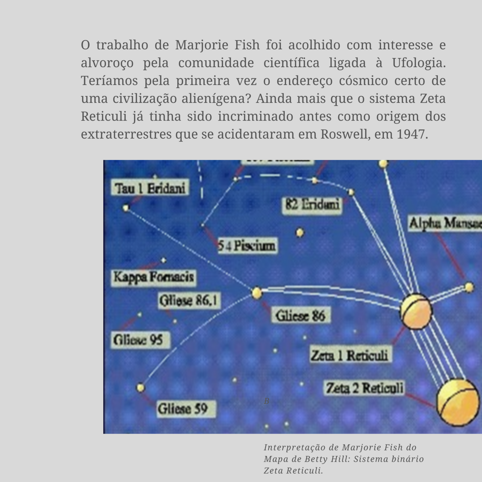 O Mapa Cósmico de Betty Hill: a nova era espacial, o desacobertamento ...